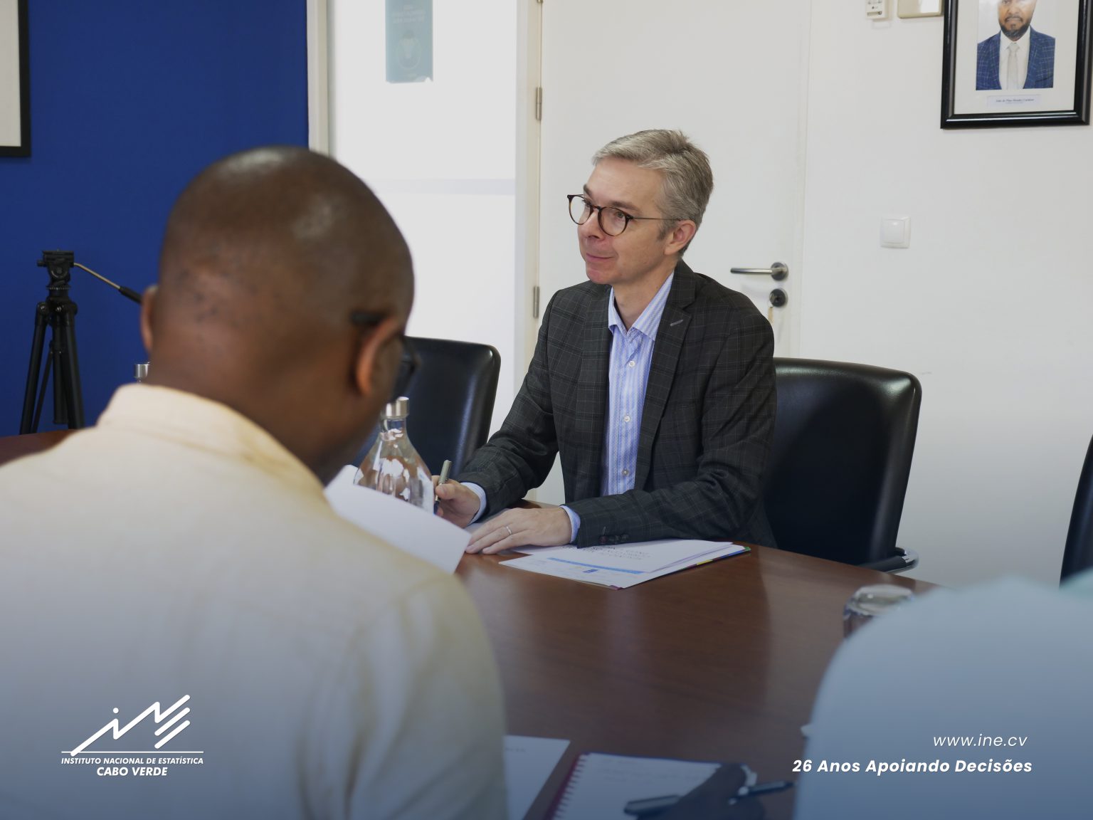 INE RECEBE VISITA DE CORTESIA DO SENHOR DAVID MATERN - REPRESENTANTE ...